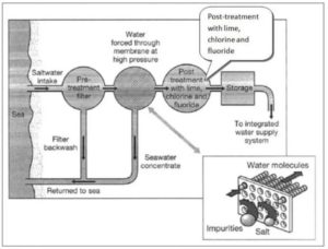 The Diagram Below Shows how Salt Is Removed from Seawater to Make It ...